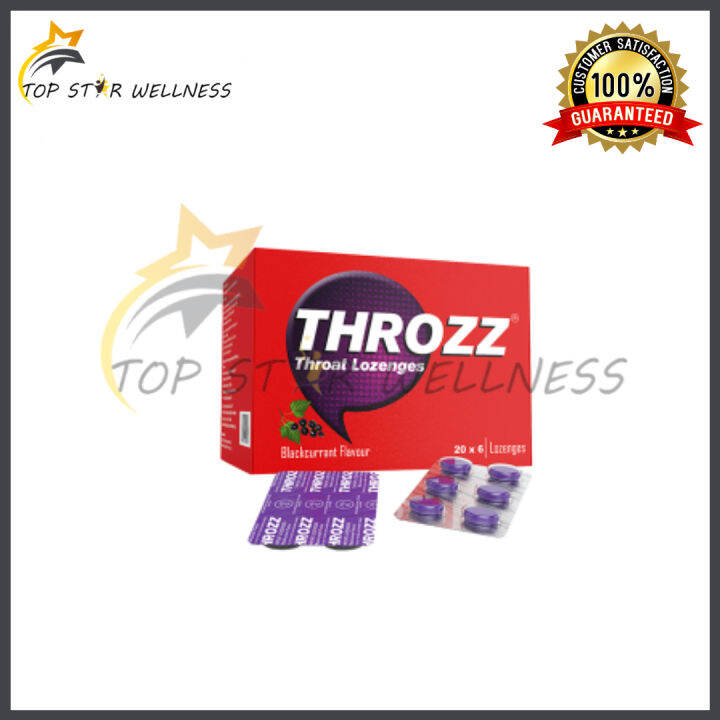 THROZZ Throat Lozenges to Relieve Sore Throat / Throat Irritation ...