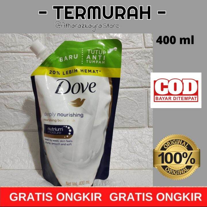 Dove Body Wash Deeply Nourishing Refil 400 ml / Sabun Cair Dove / Sabun ...