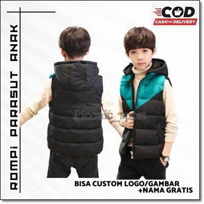 Rompi Jaket Winter Anak Terbaru | Rompi Anak Tebal Hangat Free Nama ...