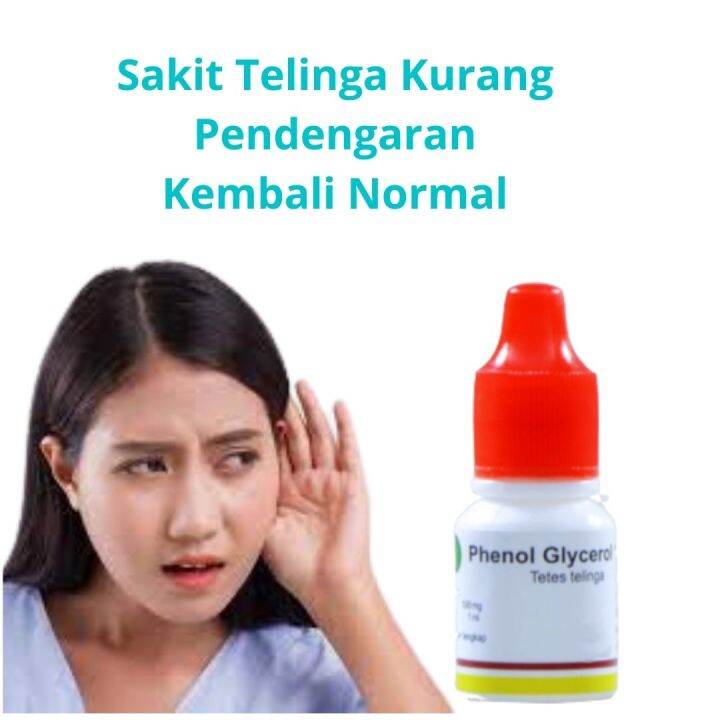 Phenol Glycerol Tetes Telinga Kotoran Keras Obat Kuping Budeg Sebelah ...