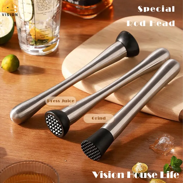 Vision Stainless Steel Ice Breaker Juice Smashing Stick Ice Smashing ...