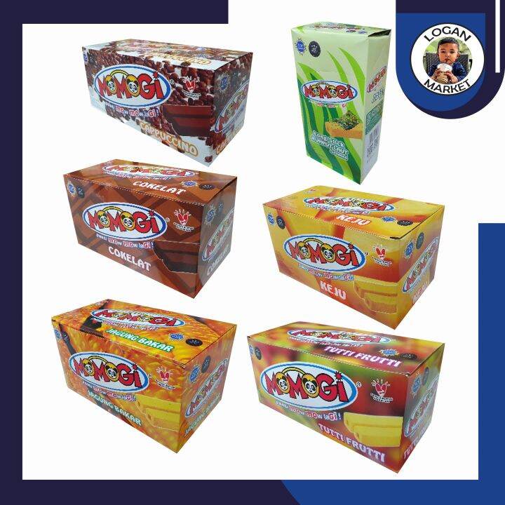 Momogi 1 Box Snack Jagung Bakar Coklat Keju Rumput Laut Cappuccino ...