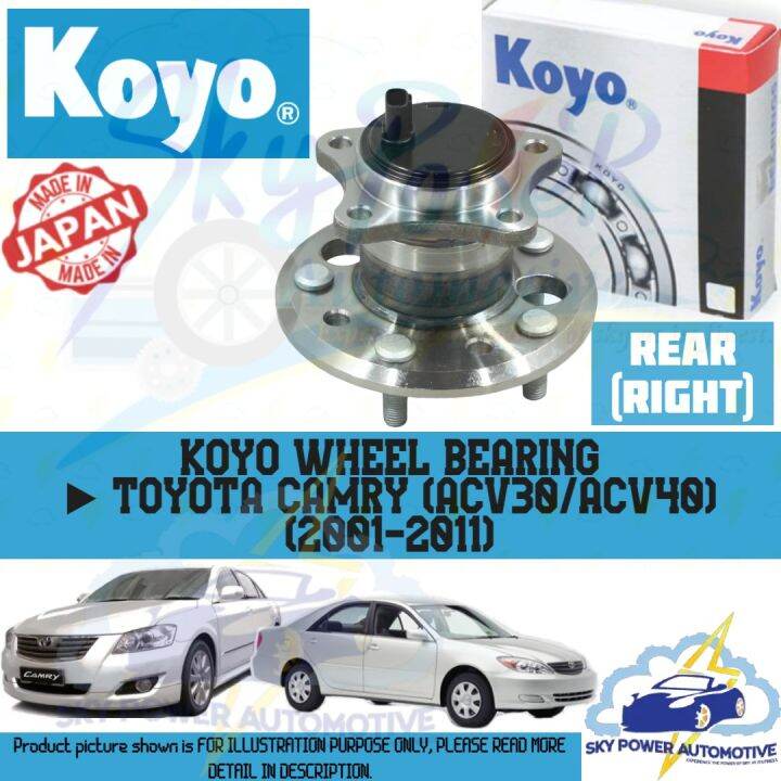 TOYOTA CAMRY (ACV30 / ACV40) (2001-2011) KOYO WHEEL BEARING (REAR ...