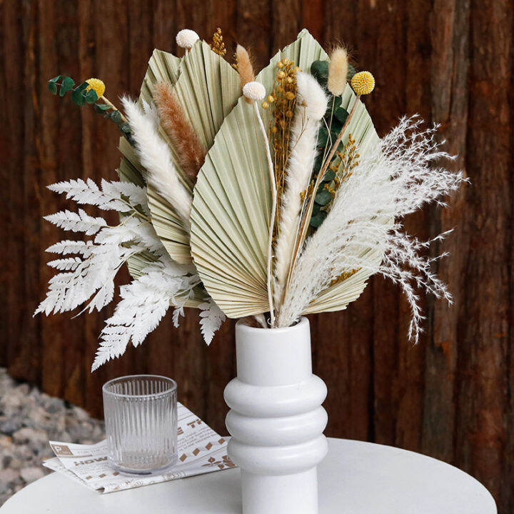 TOP HOME PH 2023 Boho Dried Flowers and Natural Bunny Tails Dried ...