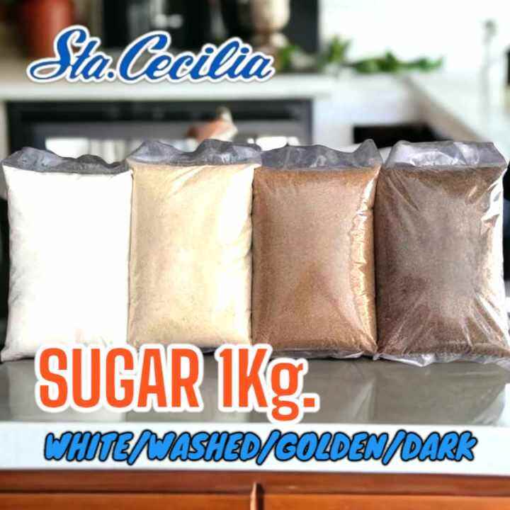 SUGAR 1KG (refined white/washed/golden brown/dark brown) | Lazada PH