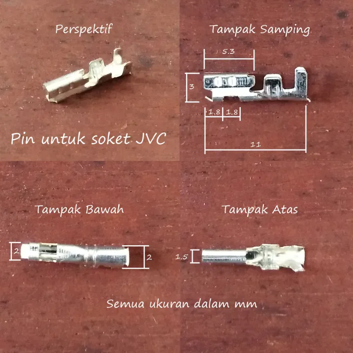 Skun/ Pin untuk Soket Head Unit JVC - Skun saja tanpa Soketnya - Tanpa ...