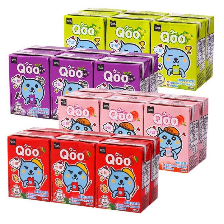 Hongkong Imported QOO Coca-Cola Minute-Maid Mini Juice 200ml*6pc 港版酷儿果汁饮品 | Lazada PH