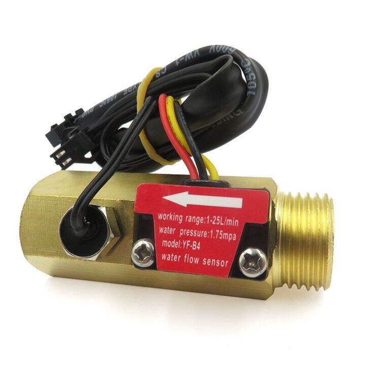 Brass Water Hall Flow Sensor 1 2quot Yf B4 Ntc Rate Temperature