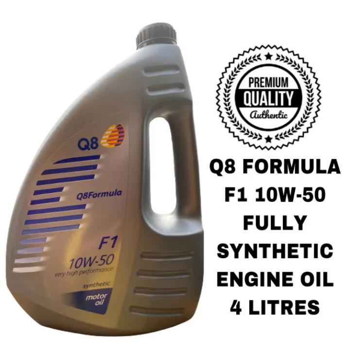 Q8 Engine Oil Fully Synthetic 10W-50 Formula F1 4 Litres | Lazada