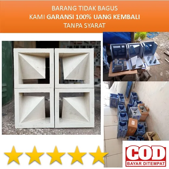 cetakan roster dinding pagar minimalis roster beton | Lazada Indonesia