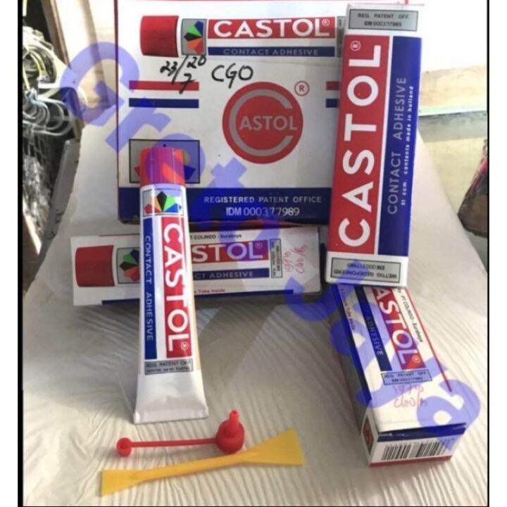 ( Besar ) Lem Castol Serbaguna Kastol Tube Mini Kuning Sandal Triplek ...