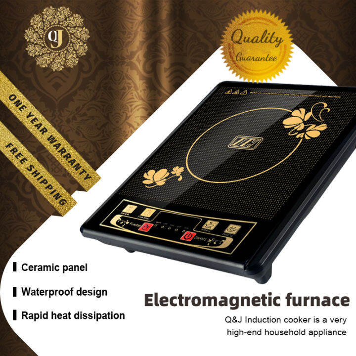 Q&J 2200W induction cooker portable stove touch button energy gathering ...