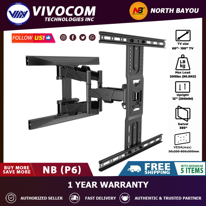 NB North Bayou P6 (SIMILIAR 767-L600,757-L400) 45 TO 75 INCH TV WALL ...