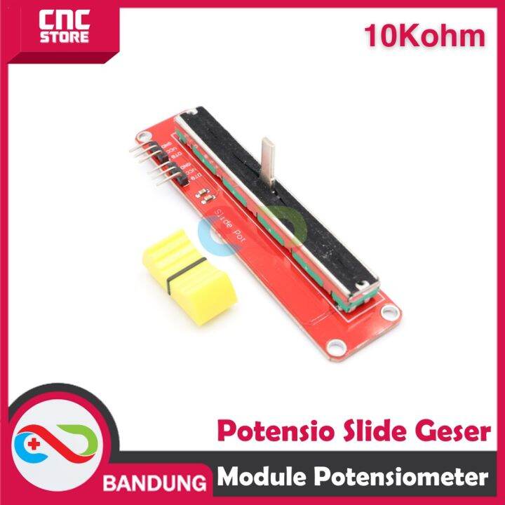 POTENTIOMETER POTENSIO MODULE SLIDE GESER 1OK OHM | Lazada Indonesia