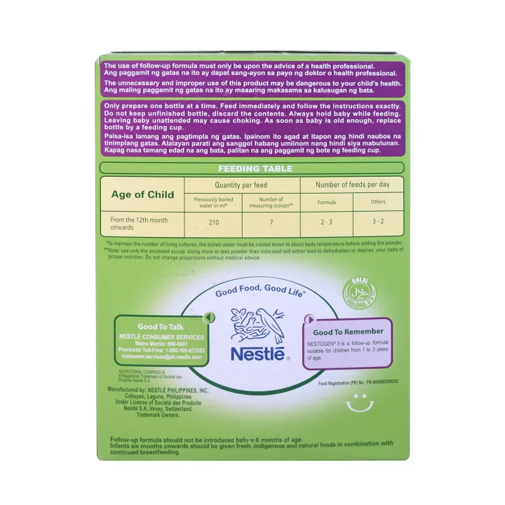 NESTOGEN 3 Milk Supplement for Children 1-3 Years Old 340g | Lazada PH