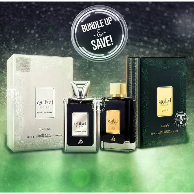 Lattafa Ejaazi Bundle_2.in1_ Ejazi + Ejazi Intense silver perfume 100% ...