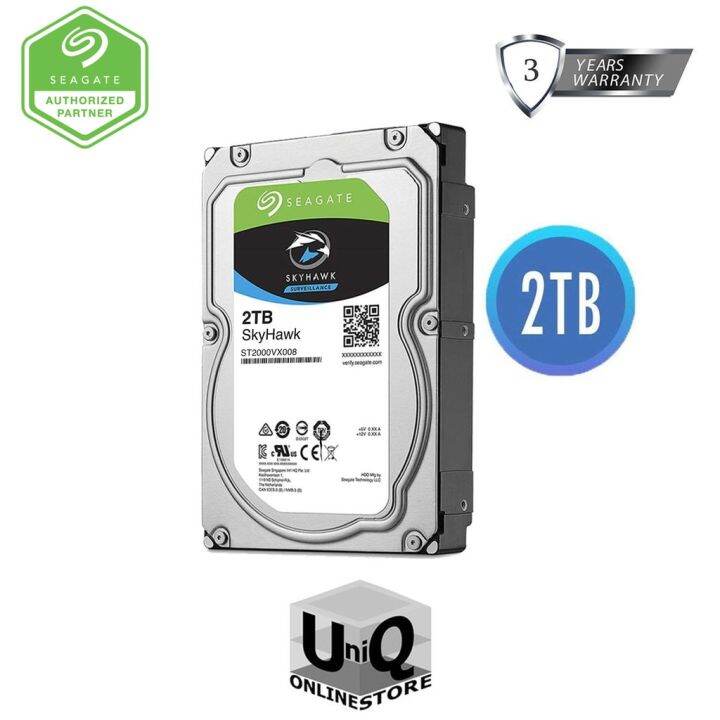 Seagate Skyhawk 2TB Surveillance ST2000VX015 Hard Disk Drive for CCTV ...