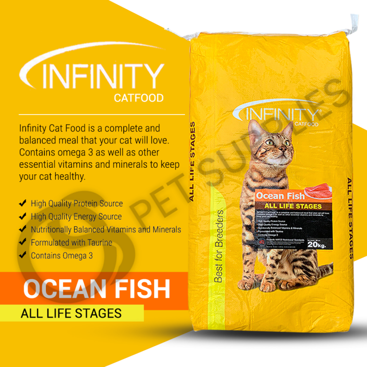 LKJ-20kg Infinity Cat Dry Food Ocean Fish Flavor For All Life Stages ...