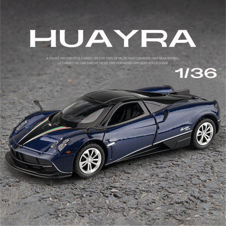 【RUM】1:36 Scale Pagani Huayra Alloy Car Model Light & Sound Effect ...