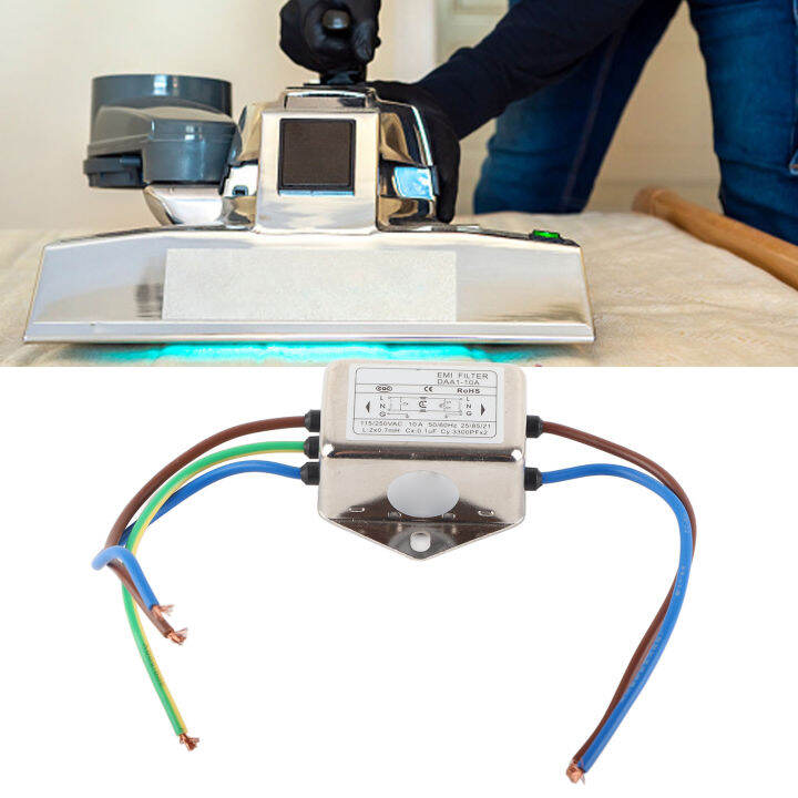 Power Line Noise Filter AC115 250V Plastic and Metal Power Line EMI ...