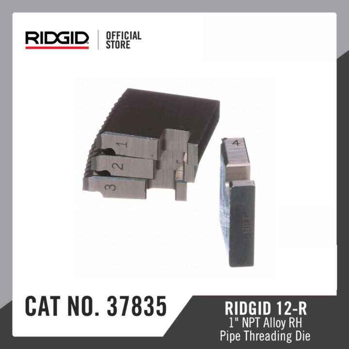 RIDGID 37835 Alloy Pipe Dies NPT 1 inch for Manual Pipe Threader ...