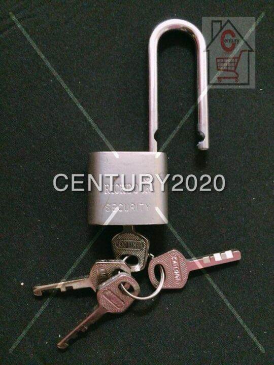 RICHDOOR Padlock Long Head Laminated Pad Lock Heavy Duty Brass Lock ...