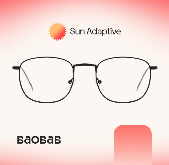 Baobab Eyewear | MARTIN Sun Adaptive Glasses | Photochromic Eyeglasses ...