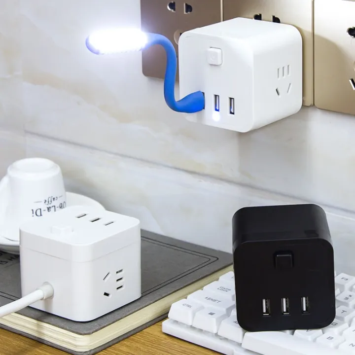 Rubik's cube USB socket wiring board multi-functional intelligent ...