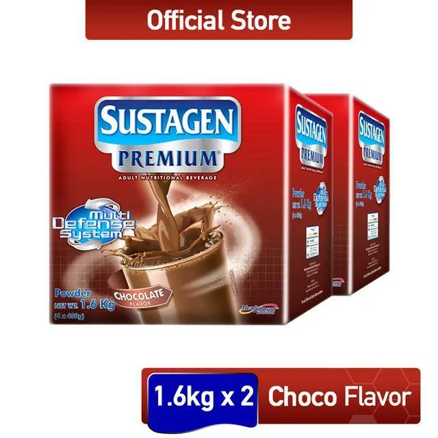 Sustagen Premium Chocolate Adult Nutritional Beverage 3.2kg [1.6kg x 2s] | Lazada PH