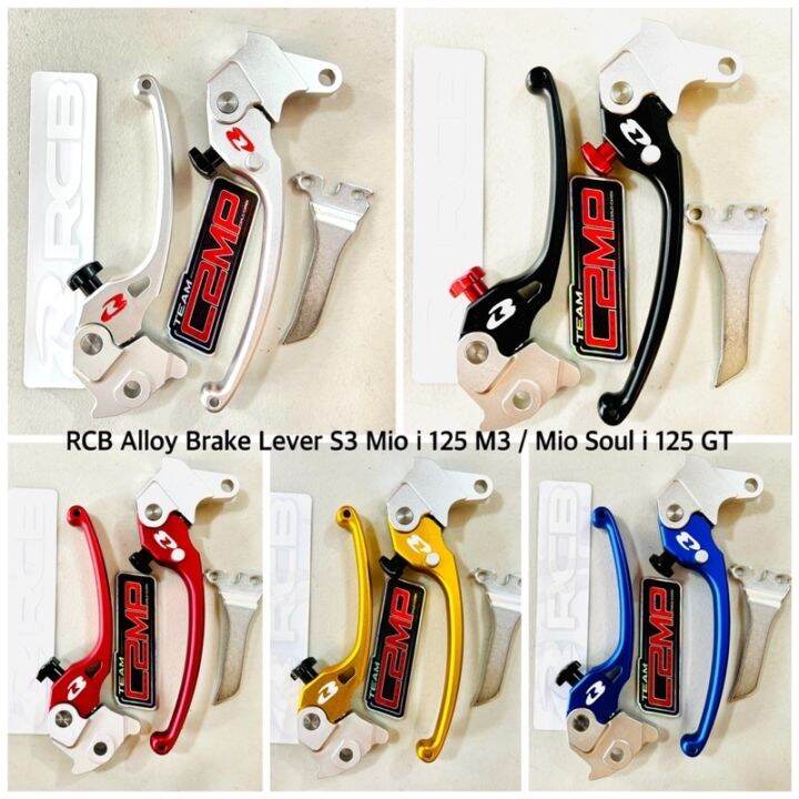 MOTO NEW RCB Brake Lever S3 for Mio i 125 M3 and Soul GT Gear with left Stopper Fazzio | Lazada PH