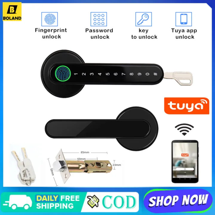 Boland Smart Digital Door Lock Tuya APP Bluetooth-compatible Remote ...