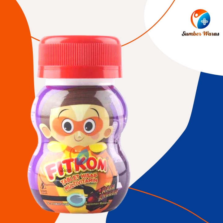 FITKOM TABLET HISAP RASA ANGGUR BOTOL 21 TABLET | Lazada Indonesia