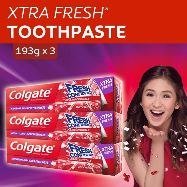 Colgate Fresh Confidence Spicy Fresh Toothpaste for Fresh Breath 193g ...
