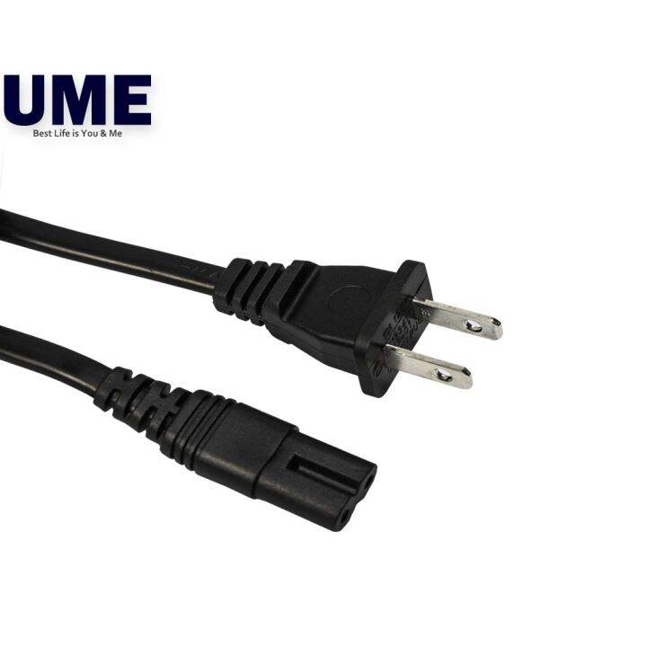 US 2 Prong 2 Pin AC Power Cord Cable Charge Adapter or PC Laptop PS2 ...