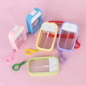 Touchland Card spray bottle 3 in 1 SET with silicon with KeyChain hook ...