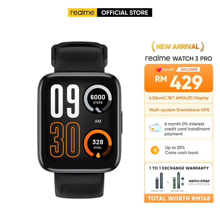 realme Watch 3 Pro Price in Malaysia & Specs - RM399 | TechNave