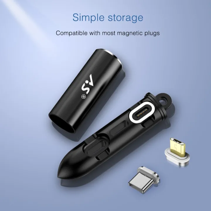 ที่จัดเก็บหัวชาร์จแม่เหล็ก A.S Magnetic USB Cable Plug Storage Box Type ...