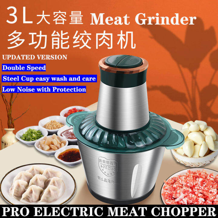 Stainless Meat Chopper Steel Electric Food Chopper Meat Grinder Machine ...