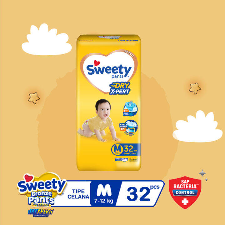 Sweety Bronze Dry X-Pert M32 - Sweety Bronze Popok Celana M32 | Lazada Indonesia