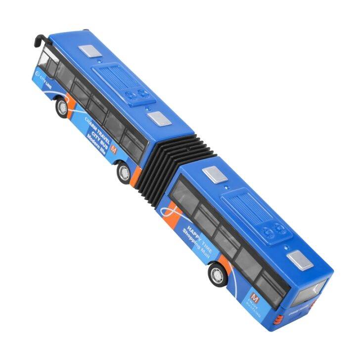Children'S Diecast Model Vehicle Shuttle Bus Car Toys Small Baby Pull ...