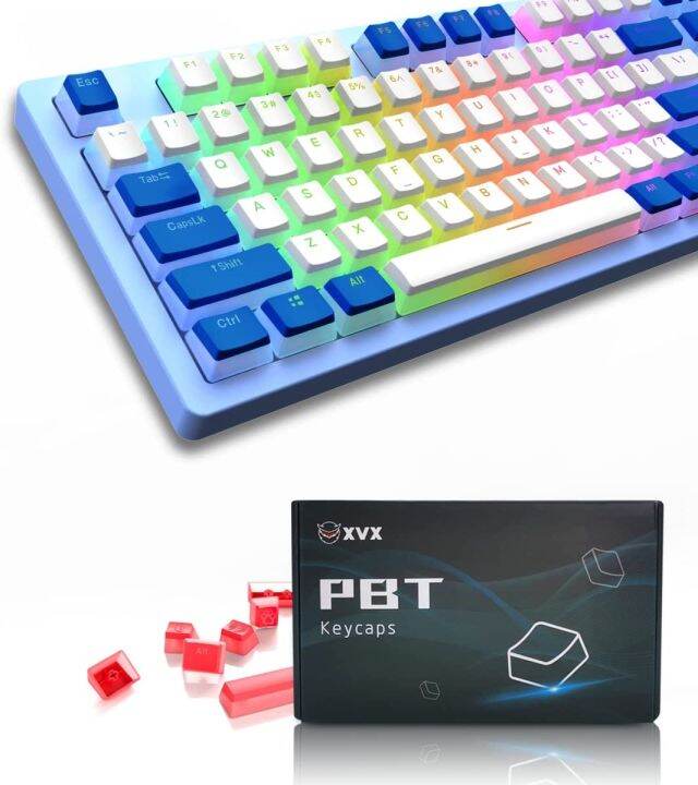 【CW】 XVX Pudding Keycaps Profile Keycap 165 Keys Shot PBT of Mechanical ...