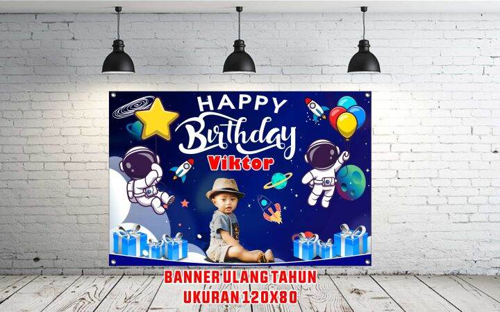 Banner Spanduk Backdrop Ulang Tahun Anak Custom 120x80cm, Banner ... Banner Spanduk Backdrop Ulang Tahun Anak Custom 120x80cm, Banner ...