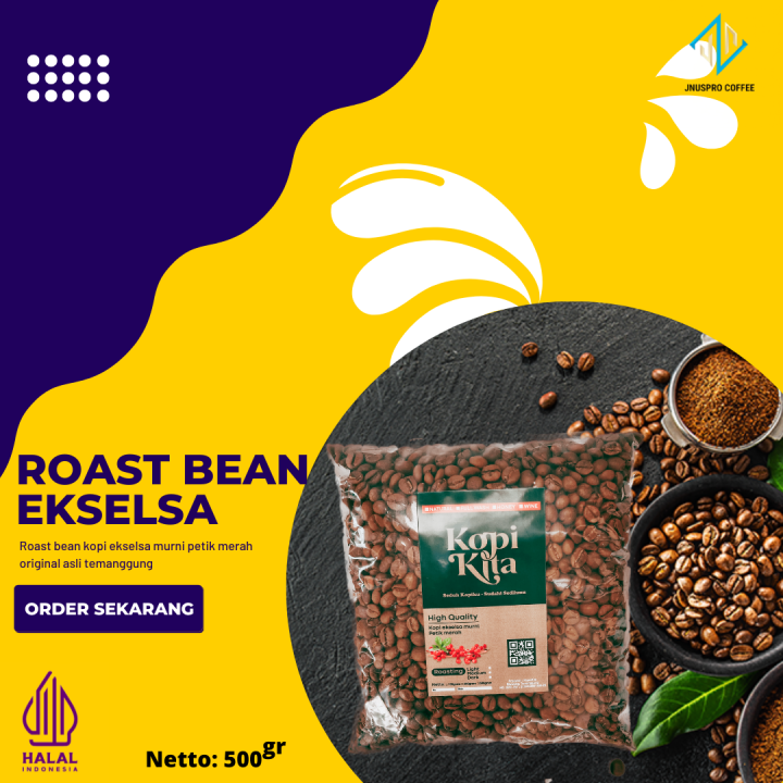 roast bean ekselsa original petik merah isi 500 gram roasting medium ...