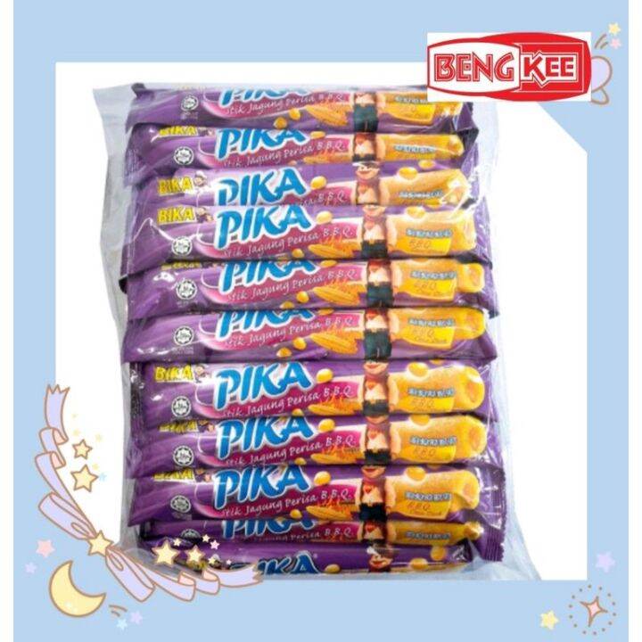 Beng kee🔥PIKA BBQ FLAVOURED CORN STICKS (40 Stick x 10g)🔥 | Lazada
