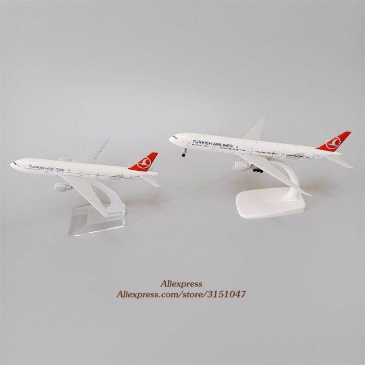 Alloy Metal Air Turkish Airlines Boeing B777 Diecast Model Air Plane ...