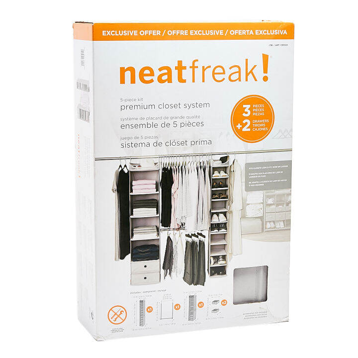 Neatfreak! 5-Piece Kit Premium Closet System | Lazada PH