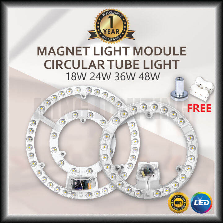 LED Magnet Light 18W 24W 36W 48W Module Circular Ring Down Lights Tube ...