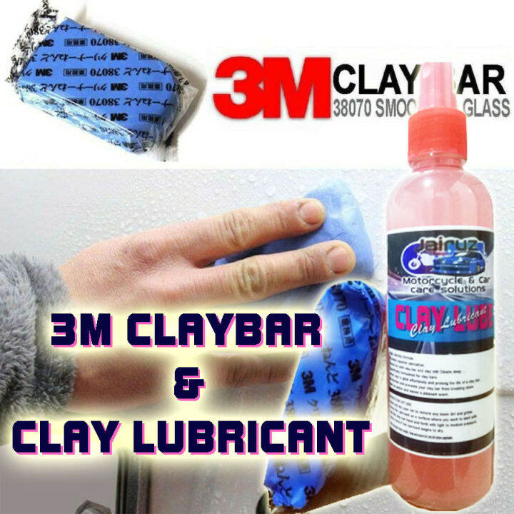 3M CLAY BAR (38070) with Clay LUBRICANT | Lazada PH