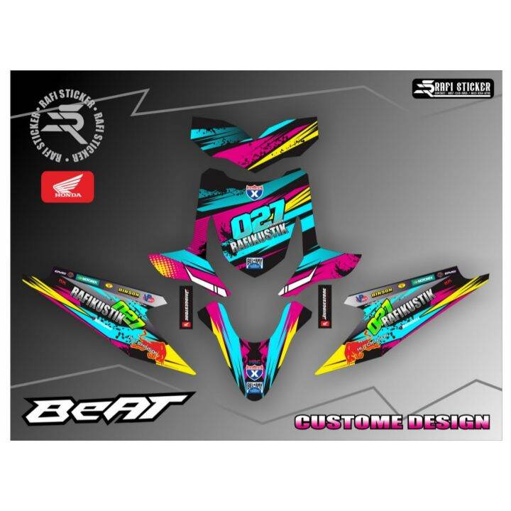 Decal Sticker Motor Beat Karbu Variasi Design Suka suka / Sticker ...