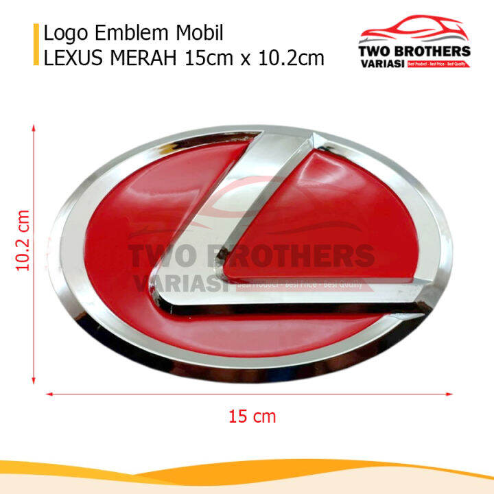 Logo Emblem Lexus 15cm x 10.2cm untuk depan atau belakang | Lazada ...